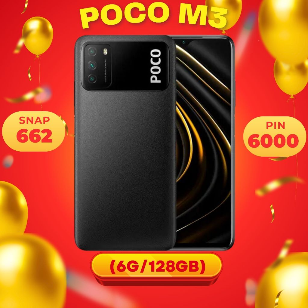 Điện thoại Poco M3 Ram 6G/128gb điện thoại chính hãng, điện thoại giá ...