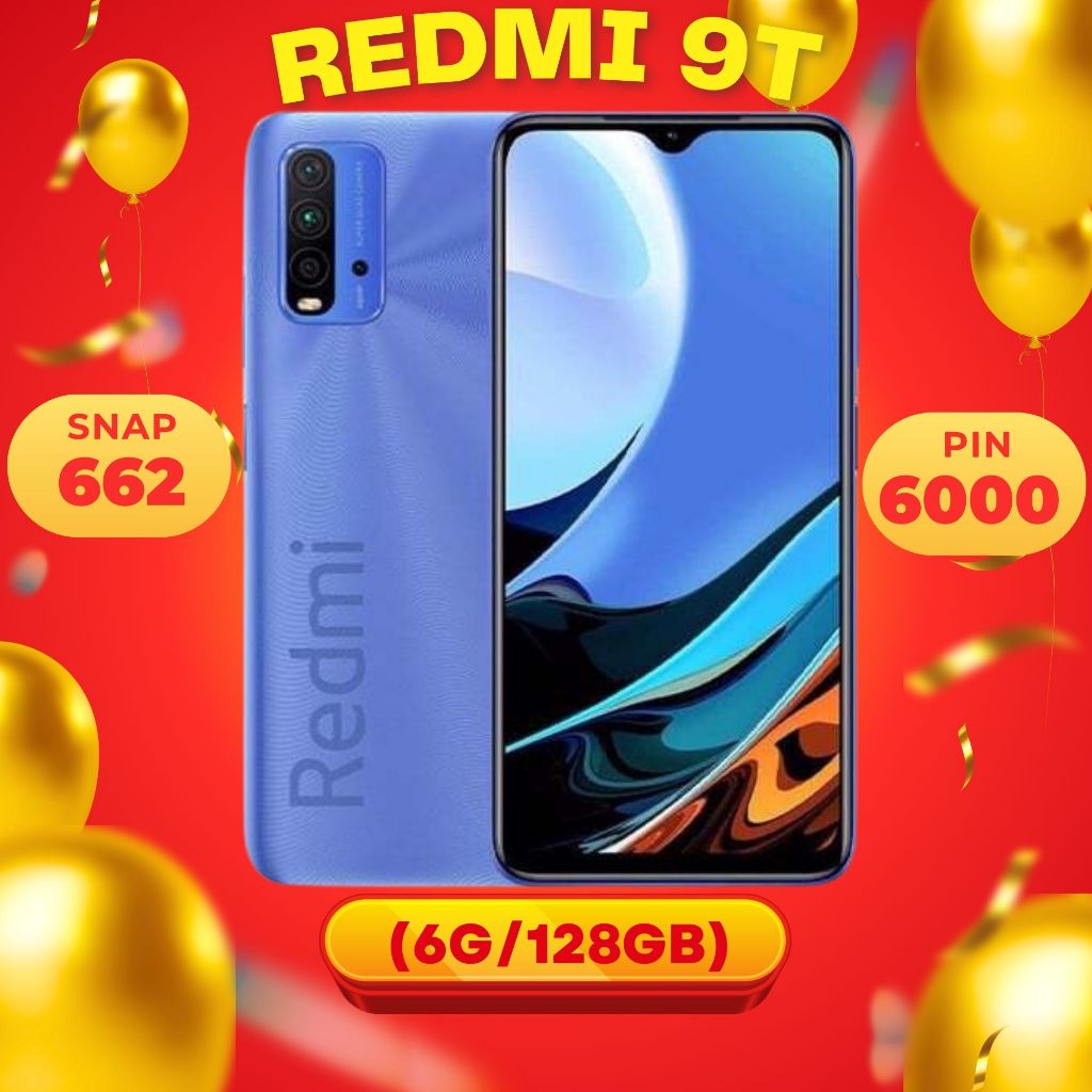 Điện thoại Redmi 9T Ram 6G/128gb pin 6000 điện thoại chính hãng, điện ...