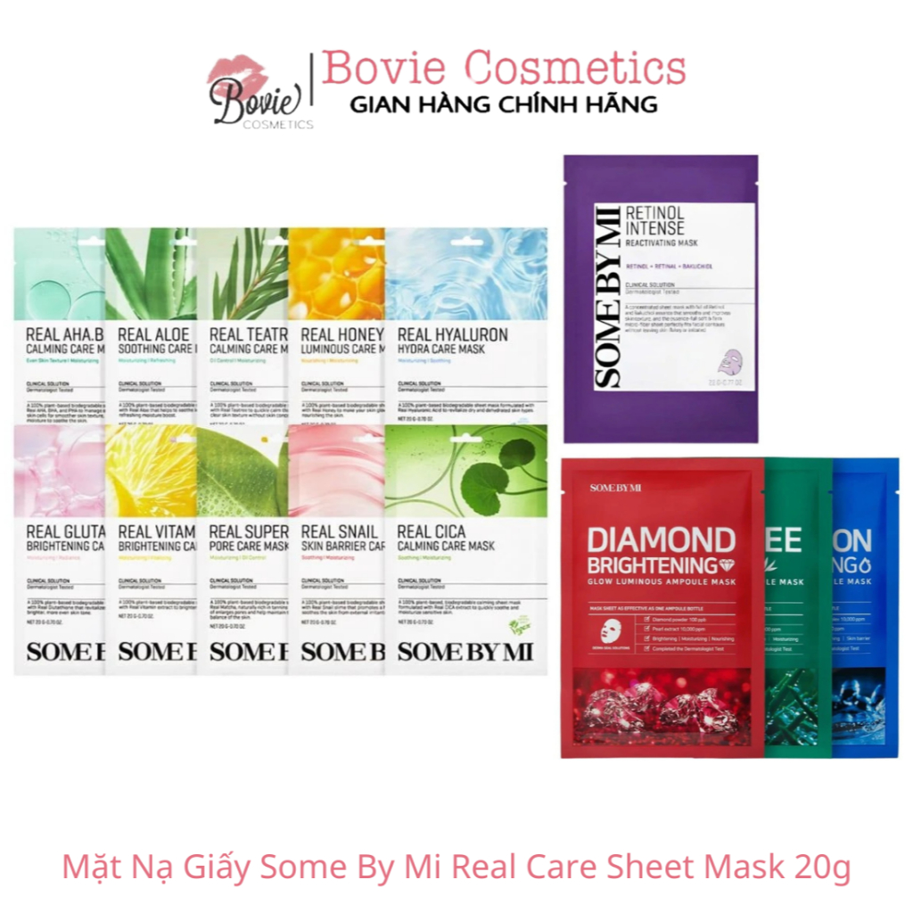 Mặt Nạ Giấy Some By Mi Real Care Sheet Mask 20g | Shopee Việt Nam
