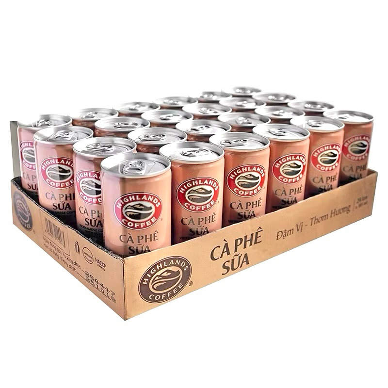 Thùng 24 Lon Cà Phê Sữa Đá Highlands Coffee 185ml | Shopee Việt Nam