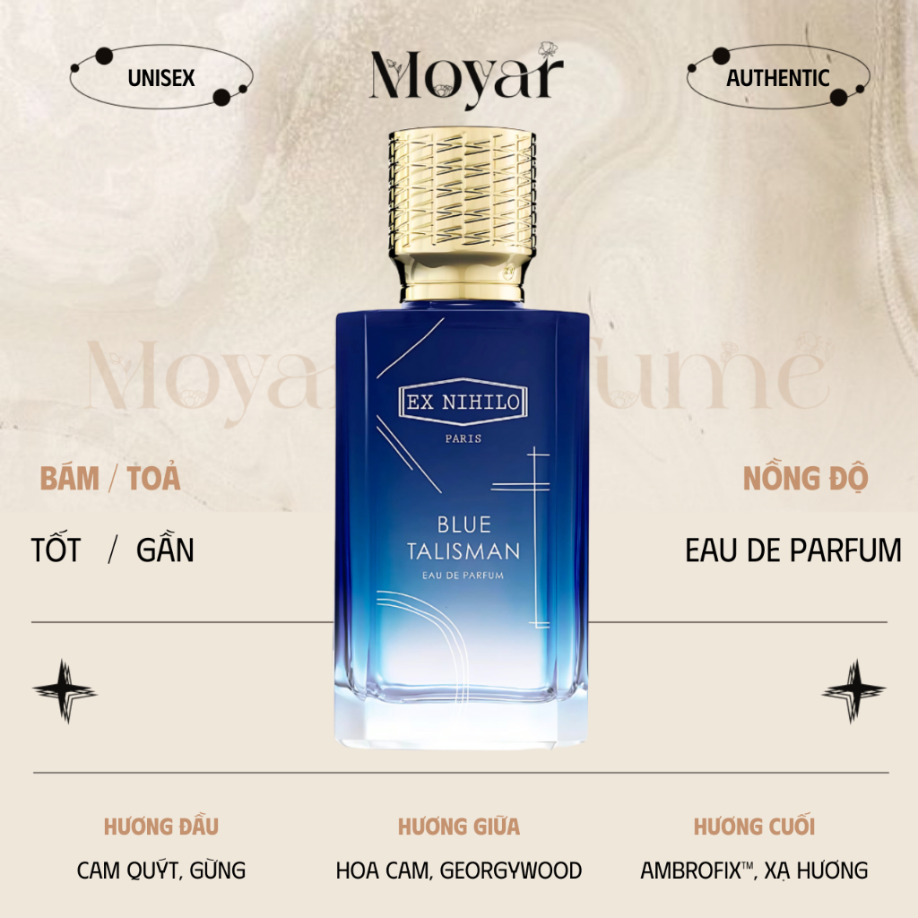 10ml Ex Nihilo Blue Talisman | Nước hoa unisex | Moyar Perfume | Shopee ...