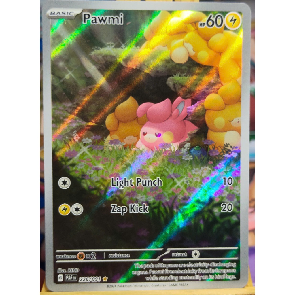 [KW2 Pokemon] [EN] Thẻ Pokemon Pawmi - 226/091 - Illustration Rare ...