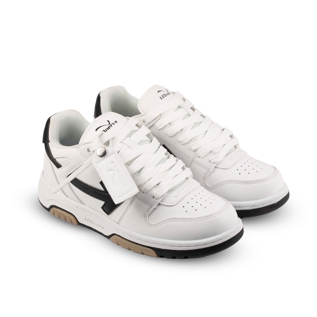 Giày Sneaker Unisex Leonerva 508 VS1 - Trắng Vạch Đen [ Đế Hack Dáng ...