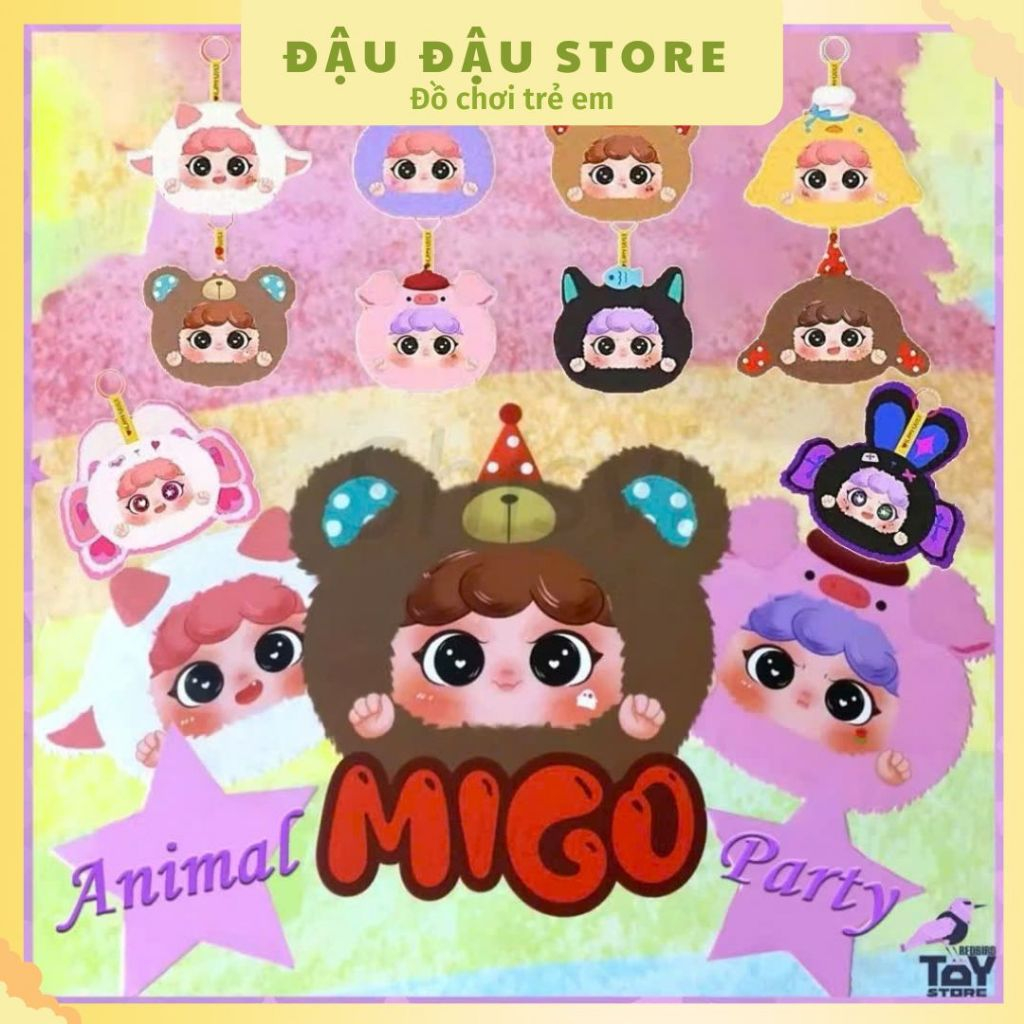 Blind Box Migo Animal Party V2 Zipper Bag Chính Hãng, Hộp Mù Ngẫu Nhiên ...