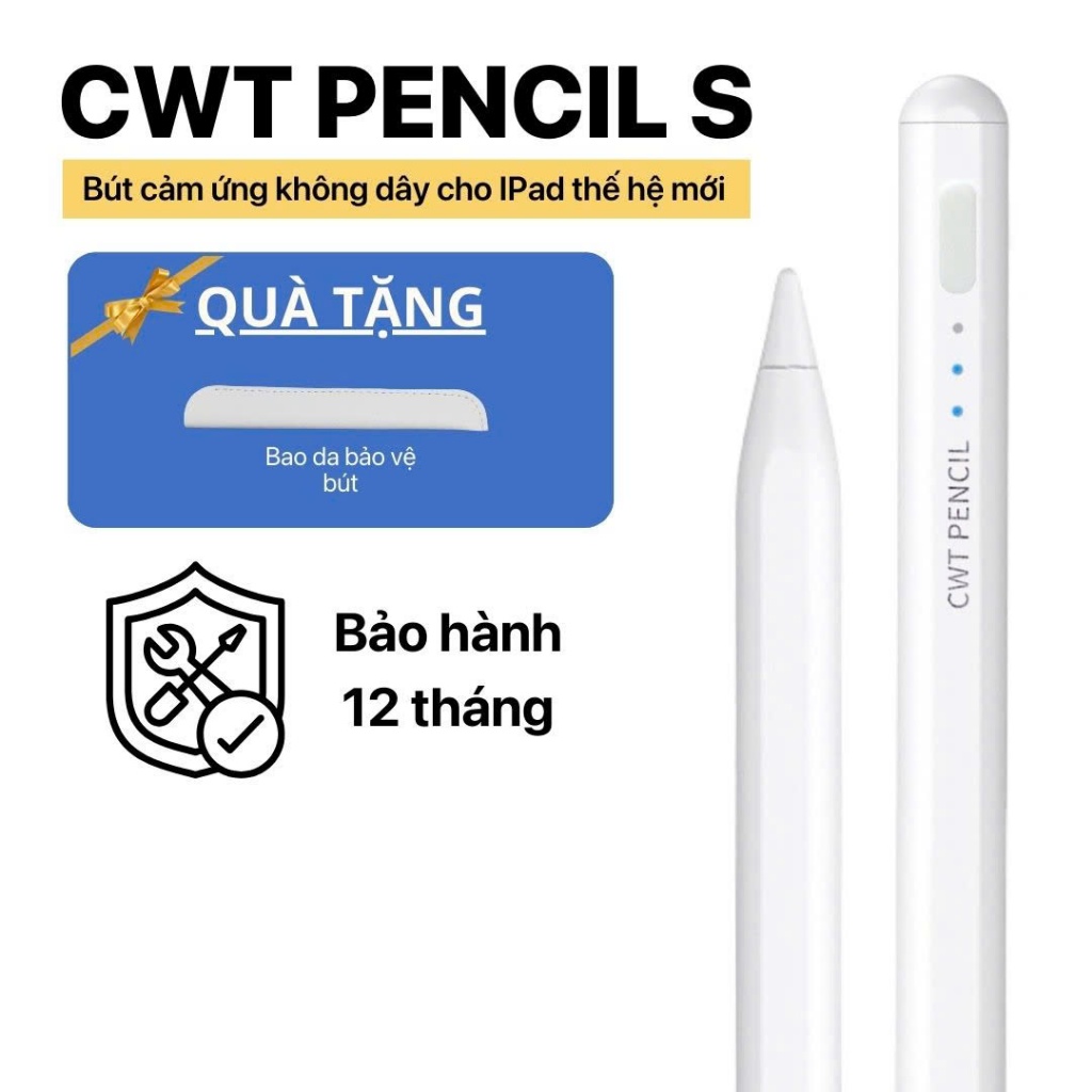 Bút cảm ứng CWT PENCIL S hỗ trợ các dòng điện thoại/máy tính bảng hệ điều hành Android/IOS ...