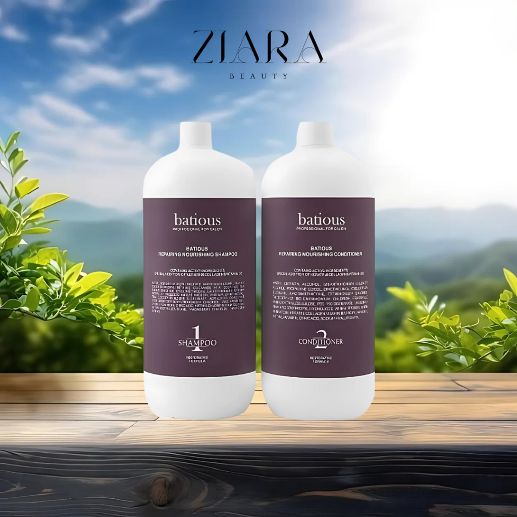 Dầu Gội+ Xả Phục Hồi Tóc Hư Tổn Đa Tầng Batious Màu Tím 960ml/500ml ...