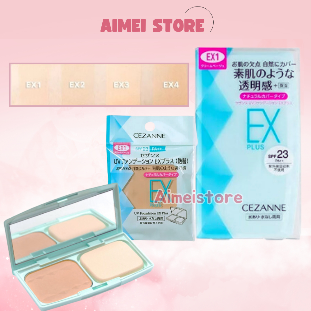 Phấn Nền Kiềm Dầu Cezanne UV Foundation EX PLUS 11g SPF23 PA++ | Shopee Việt Nam
