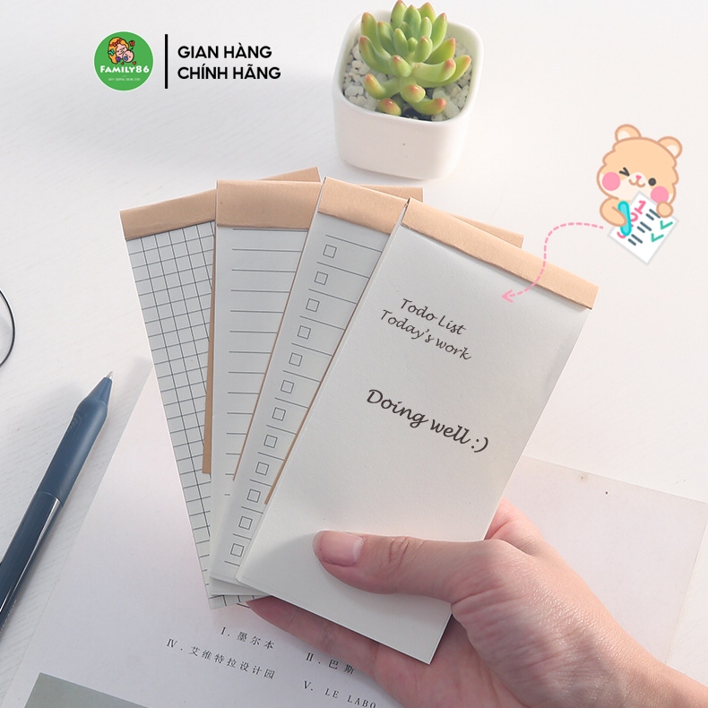 Sổ Todo List, Sổ Ghi Chú Kế Hoạch Kẻ Ngang - Trơn - Caro, Sổ Note ...