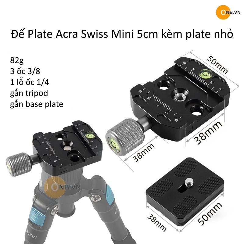 Plate Arca Swiss gắn Tripod Base Plate tháo mở nhanh | Shopee Việt Nam