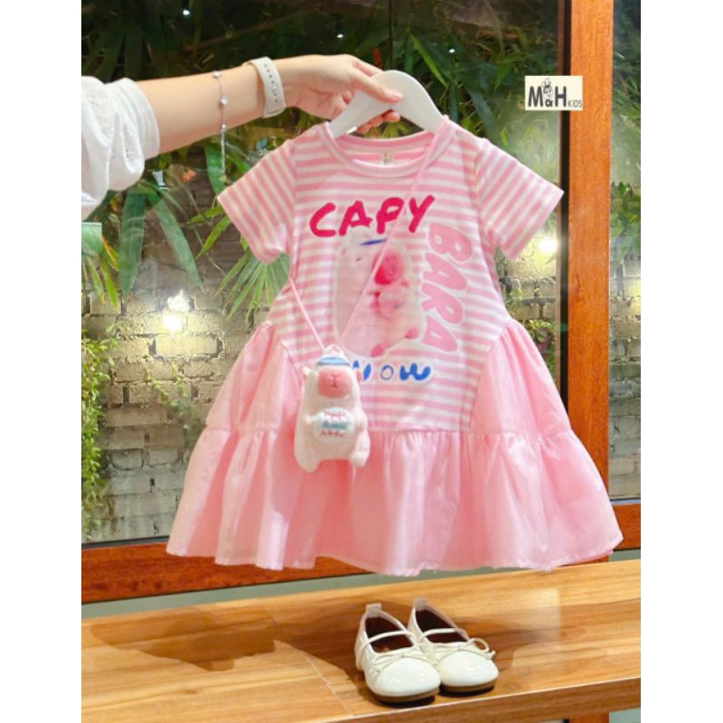 Đầm xinh baby three,labubu,capppy ba ra,Fom từ 10-38kg. | Shopee Việt Nam