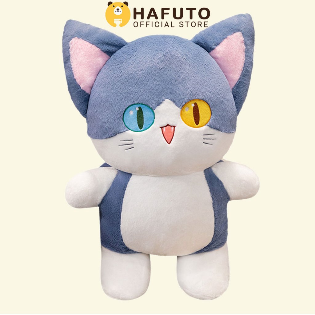 Gấu Bông Mèo Cá Mập Đứng Hai Màu Mắt Đủ Kích Thước , Đáng Yêu Hafuto ...