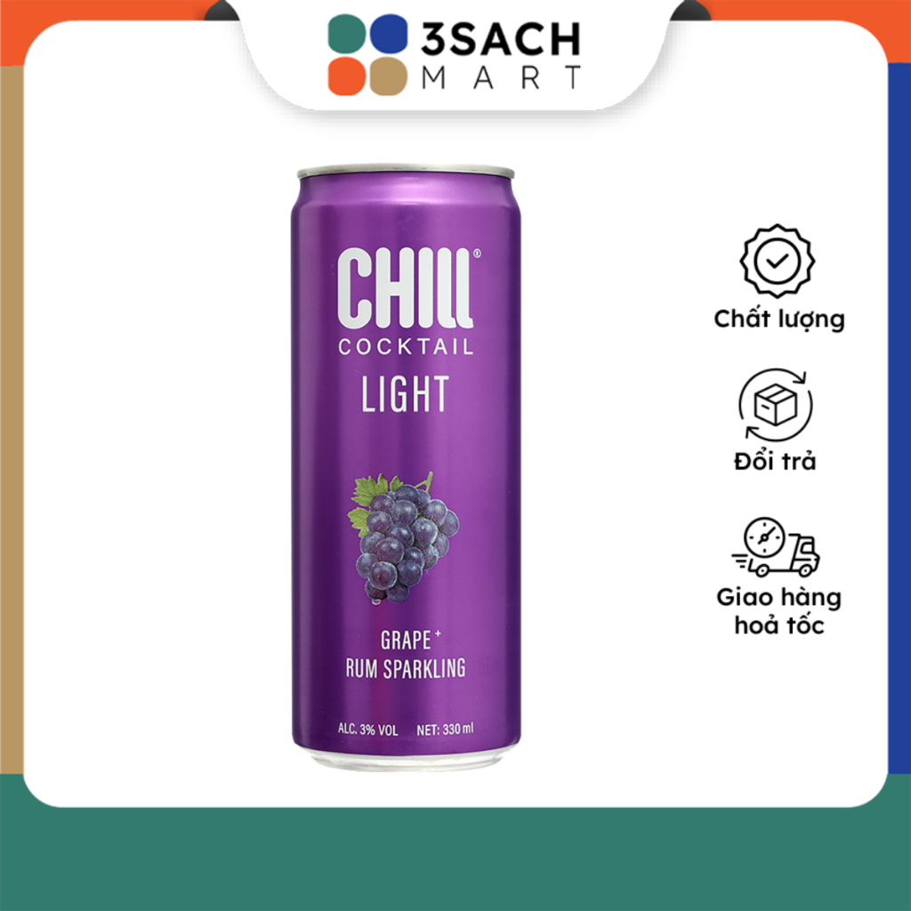 Nước Cocktail Chill Vị Rum Nho (Lon 330ml) | Shopee Việt Nam