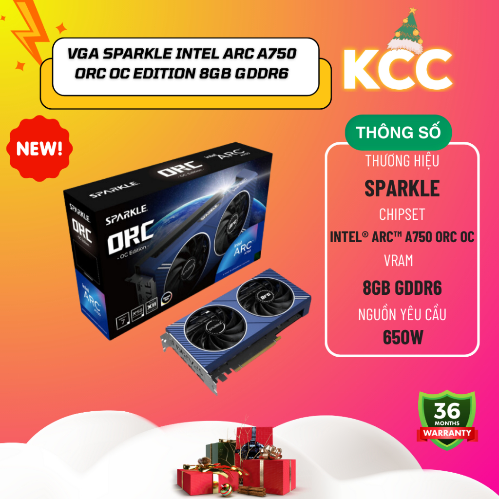 VGA SPARKLE Intel Arc A750 ORC OC Edition 8GB GDDR6 - Bảo Hành Chính ...