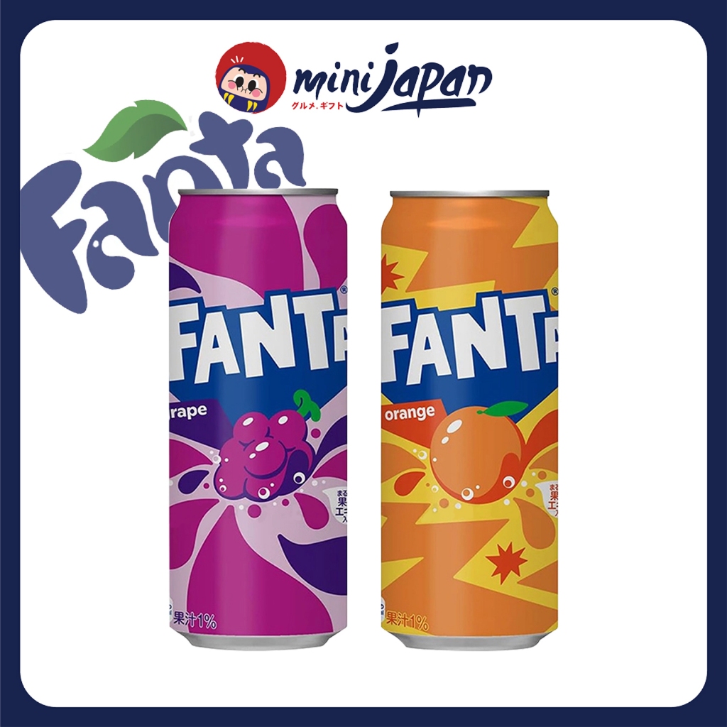 Nước ngọt có ga FANTA 500ml vị cam, nho tím hàng nội địa Nhật Bản ...
