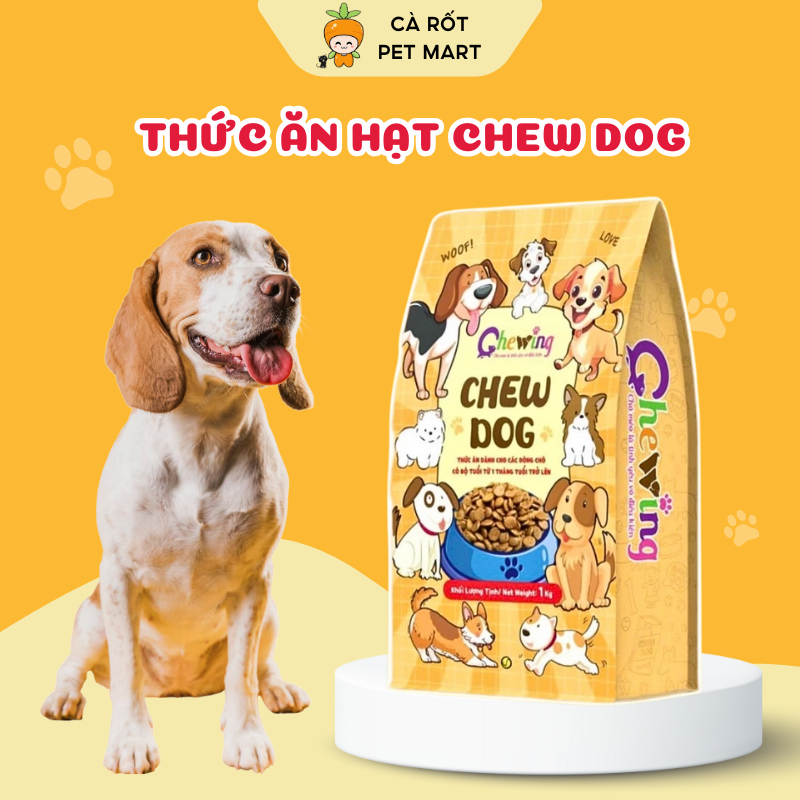 Hạt cho chó 2KG Chew Dog thức ăn hạt cho chó bổ sung thịt cá và rau củ ...