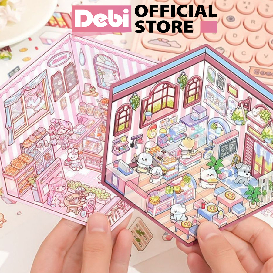 Miếng Dán Sticker 3D Đồ Chơi Dán Cảnh Quan Trang Trí Phong Cảnh Không ...