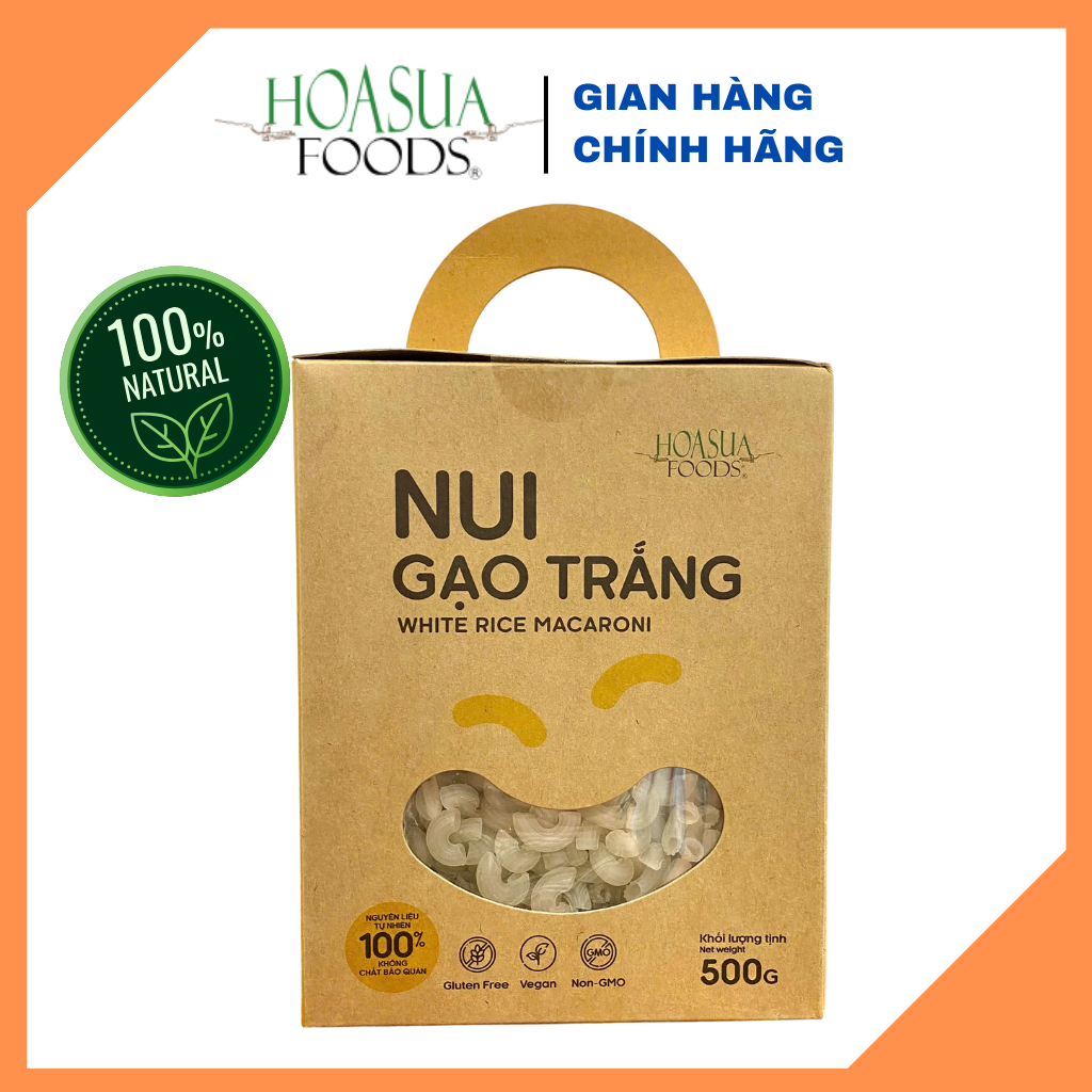 Nui gạo trắng Hoa Sữa Foods, white rice macaroni Hàng organic, eat ...