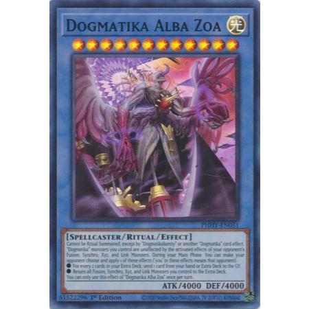 [ Bài Yugioh Chính Hãng ] Dogmatika Alba Zoa - PHHY-EN031 - Super Rare ...