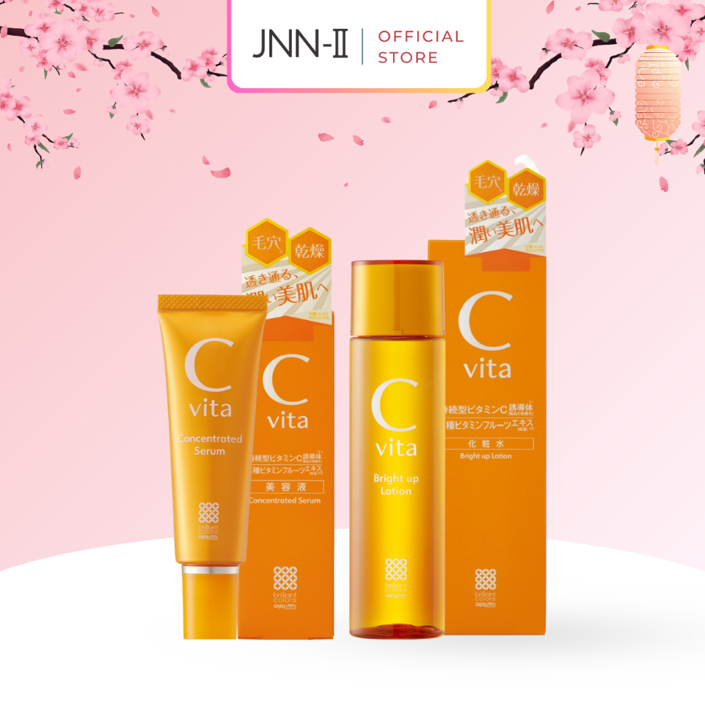 Vitamin C Serum và Lotion Meishoku C Vita dưỡng trắng da dưỡng ẩm tự ...