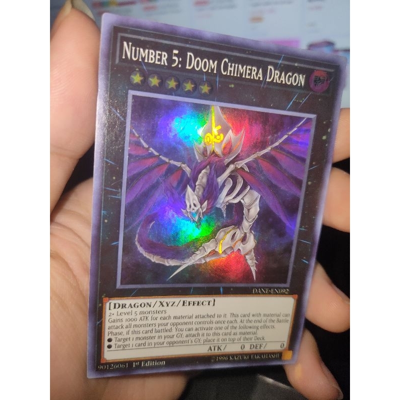 Thẻ Bài Yugioh - Number 5: Doom Chimera Dragon DANE-EN092 | Shopee Việt Nam