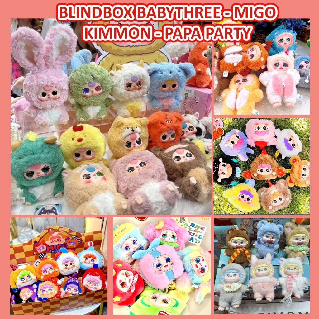 [CHÍNH HÃNG-SALE] Hộp Mù Blind Box Đủ Mẫu Baby Three Migo Kimmon Yeye ...