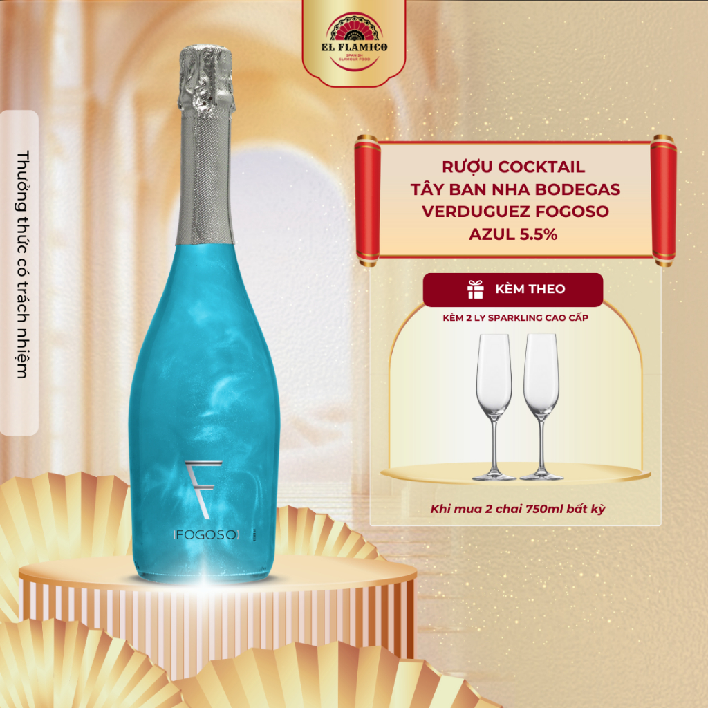 (Mua 2 kèm theo 2) Rượu Cocktail Tây Ban Nha Bodegas Verduguez Fogoso ...