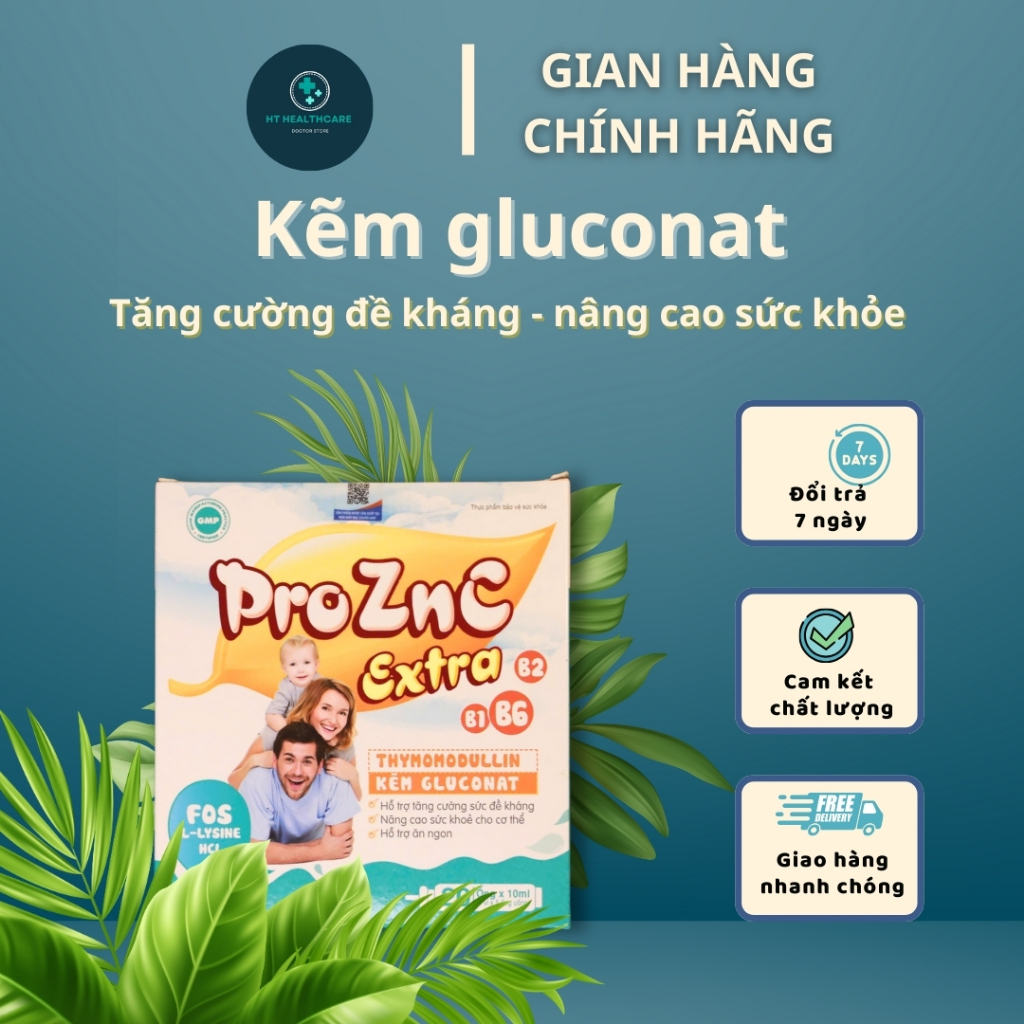 Viên bổ sung Kẽm gluconat Pro ZnC extra tăng cường sức đề kháng ( hộp ...