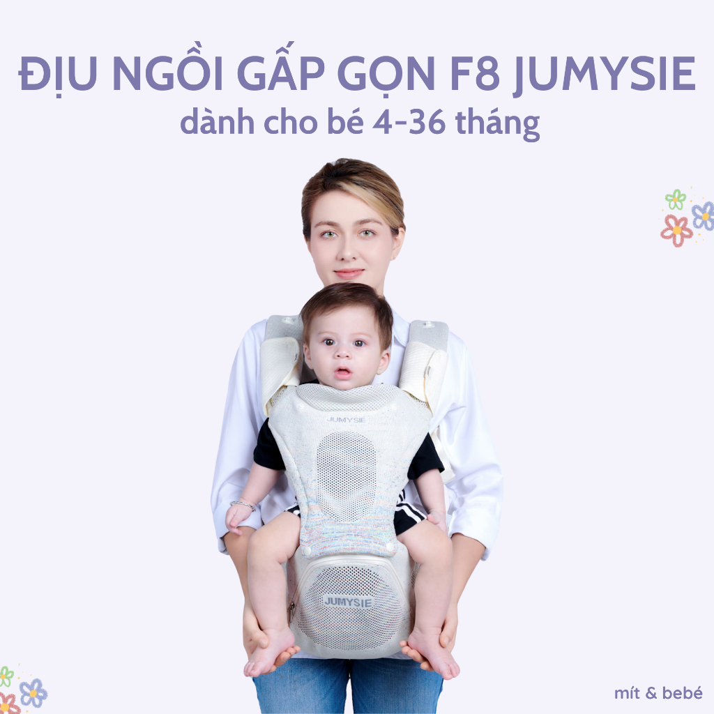 [CHÍNH HÃNG_HOẢ TỐC] Địu ngồi gấp gọn F8 Jumysie cho bé 5 đến 36 tháng ...