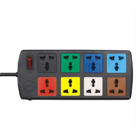 [LIOA- 8DN] Ổ cắm kéo dài đa năng LiOa 8 ổ cắm, có nắp che, có bảo vệ ...