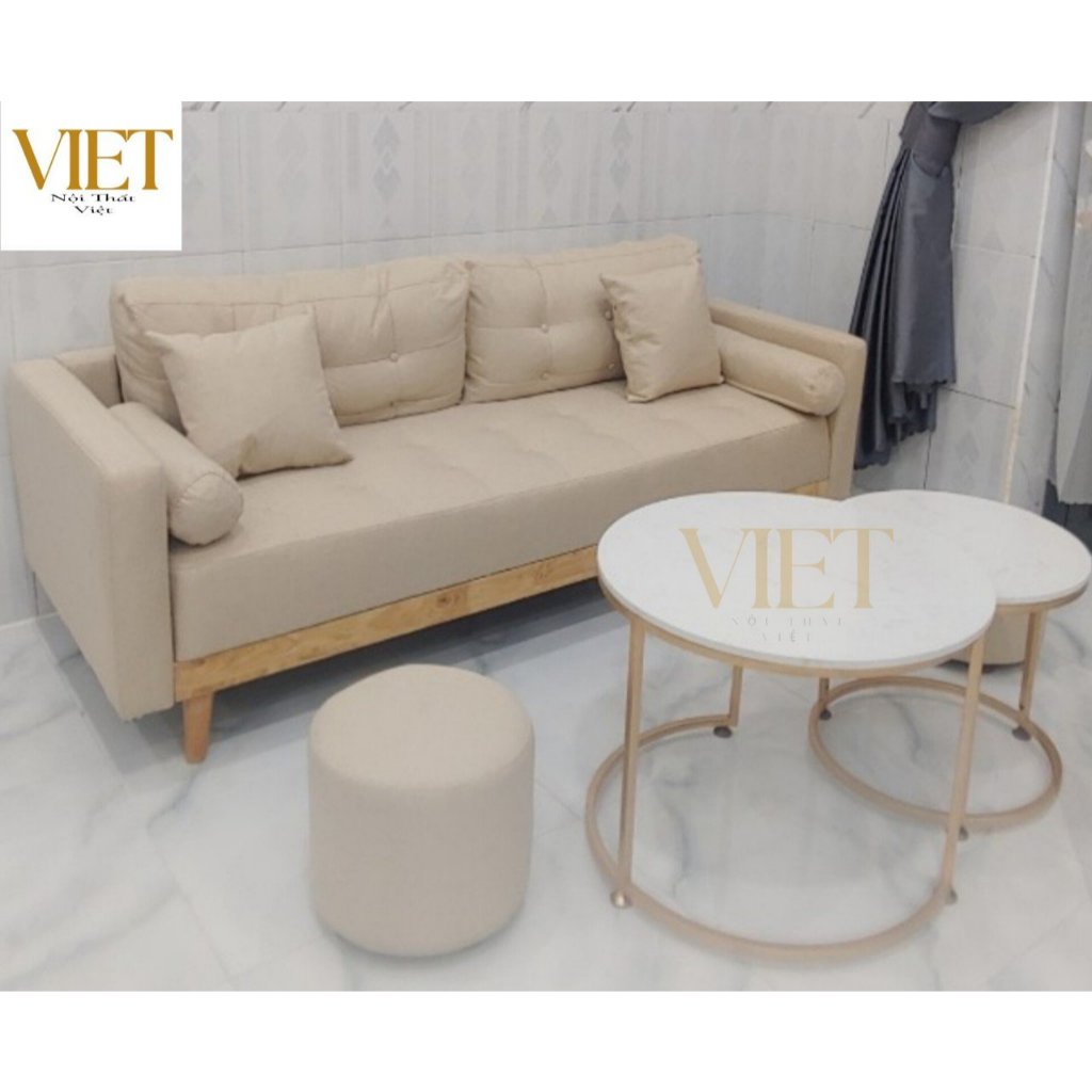 Ghế Sofa Tay Vịn _ Bộ Sofa Phòng Khách Tặng Kèm 4 Gối Cao Cấp | Shopee ...