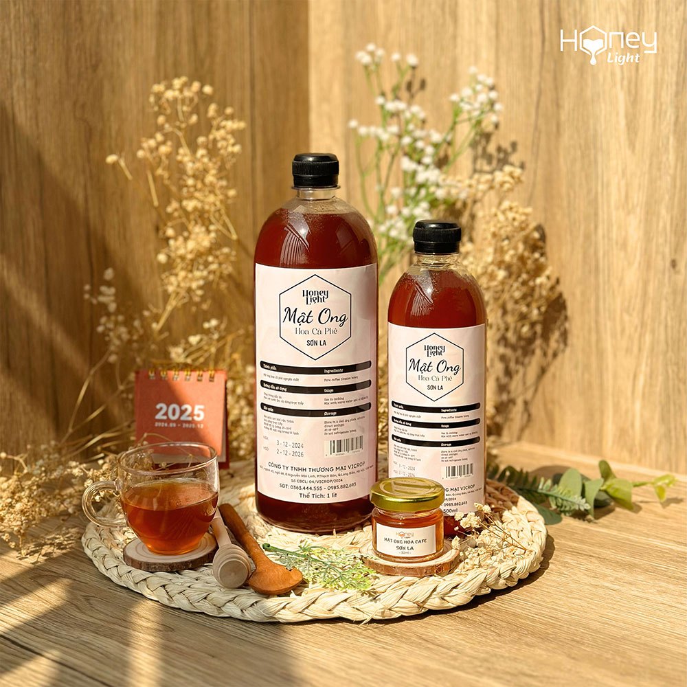 Mật Ong Hoa Cafe Sơn La [500ml-1.000ml] - Honeylight | Shopee Việt Nam