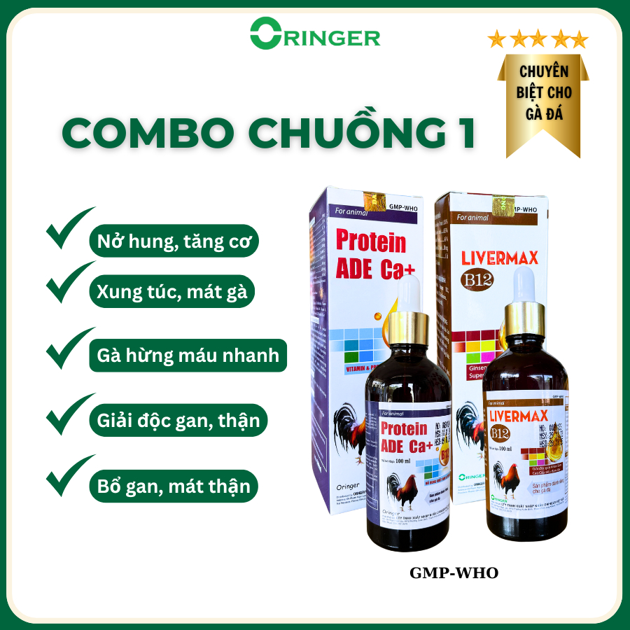 Protein b12 nhân sâm giúp gà đá nở khung, tăng cơ, gom cơ, hừng nước ...