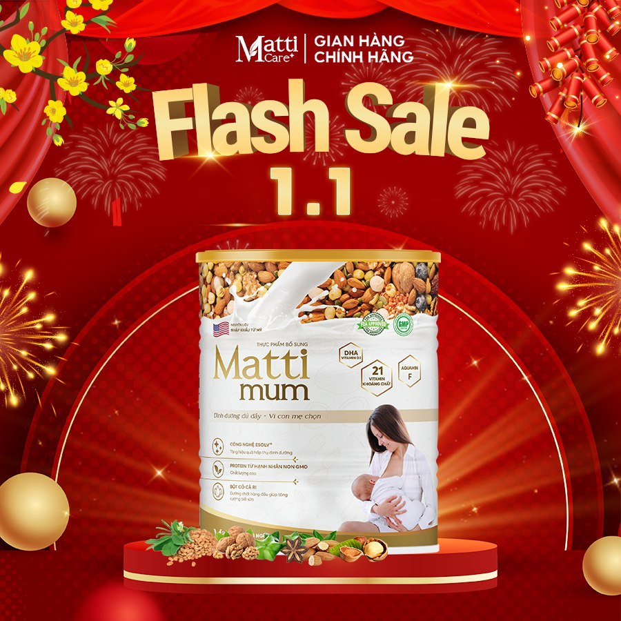 [ SIÊU ƯU ĐÃI ] MATTI MUM Sữa Hạt Lợi Sữa 100% Đạm Thực Vật Cho Mẹ Sau ...