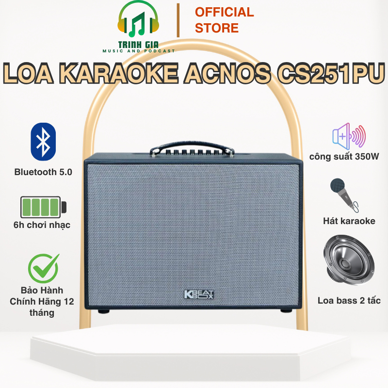 Loa Karaoke Xách Tay ACNOS CS251PU, 350W, Loa Bass 25cm, Hàng Chính Hãng - Bảo Hành 12 tháng ...