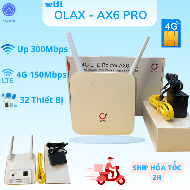 Bộ Phát Wifi 4G Olax - AX6 PRO Sử Dụng Dùng Tại Nhà, Phát Khỏe, Ổn Định, Bảo Hành 12 Tháng ...