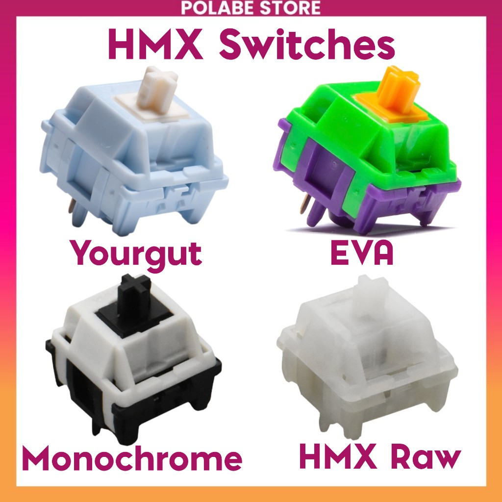 HMX Yogurt EVA switch HMX Monochrome Raw Phynikeys Chu linear bàn phím cơ Polabe Store | Shopee ...
