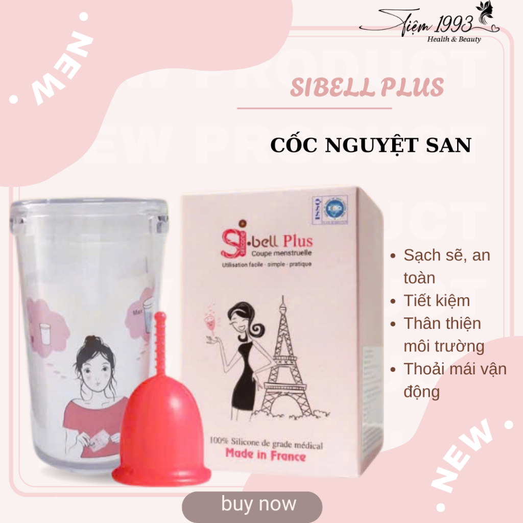 Cốc nguyệt san Sibell Plus Nhập Khẩu Pháp chính hãng | Shopee Việt Nam