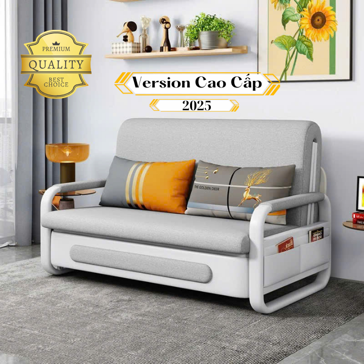 Giường Sofa gấp gọn thông minh khung thép chịu lực 500kg.Ghế sofa ...