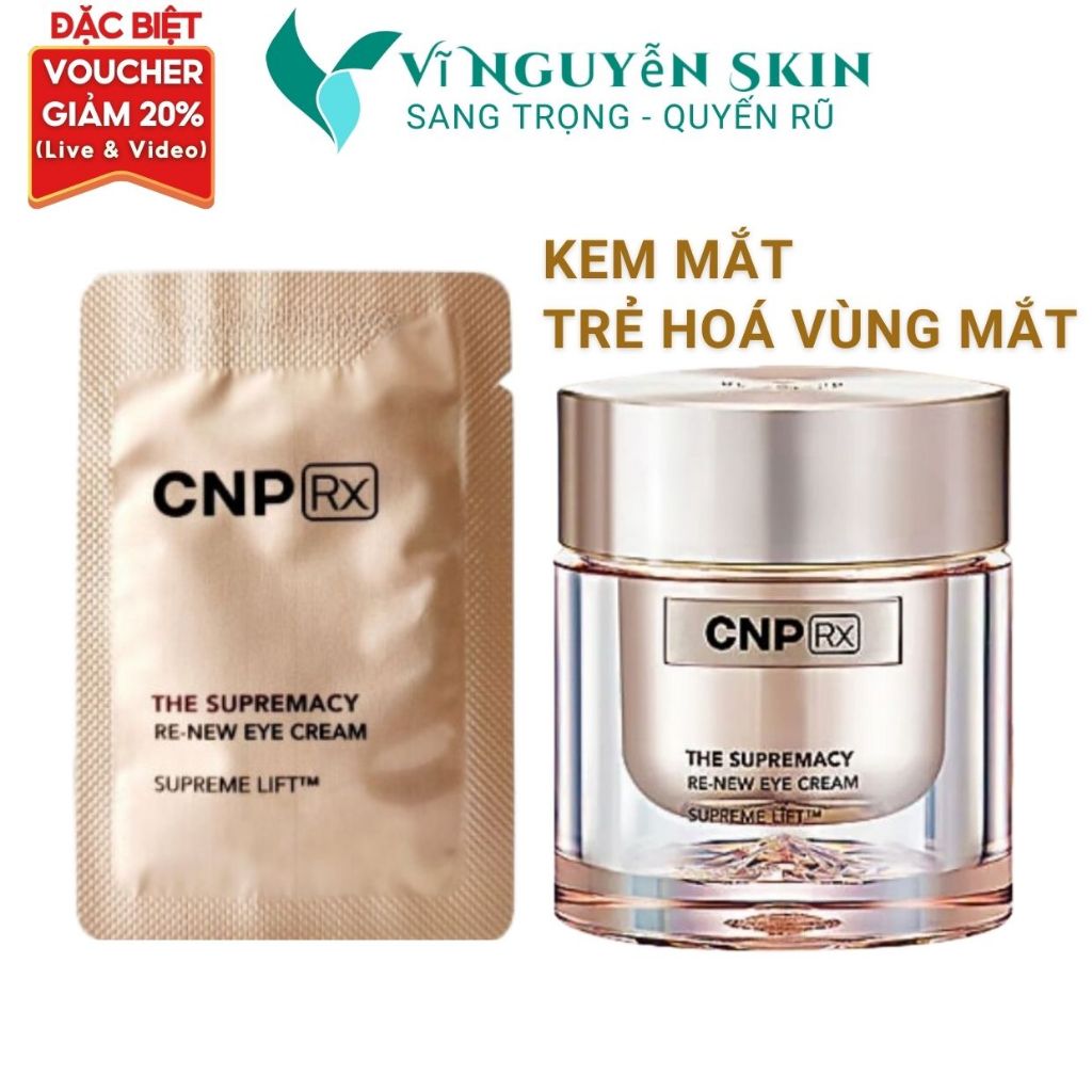 Gói kem mắt tái sinh CNP Rx The Supremacy Re-New Eye Cream | Shopee ...