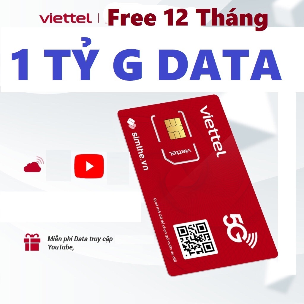Sim Viettel 5G 12SD125 12V90B 12MXH100 12ST60N Free 1 Năm Vào Mạng ...