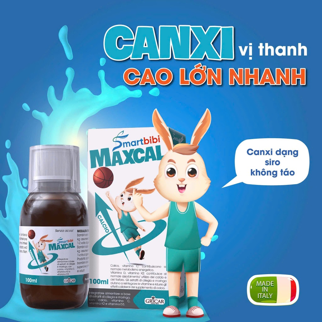Smartbibi Maxcal -Canxi Hữu Cơ Bổ sung Vitamin D3 K2, Hỗ Trợ Xương Răng ...