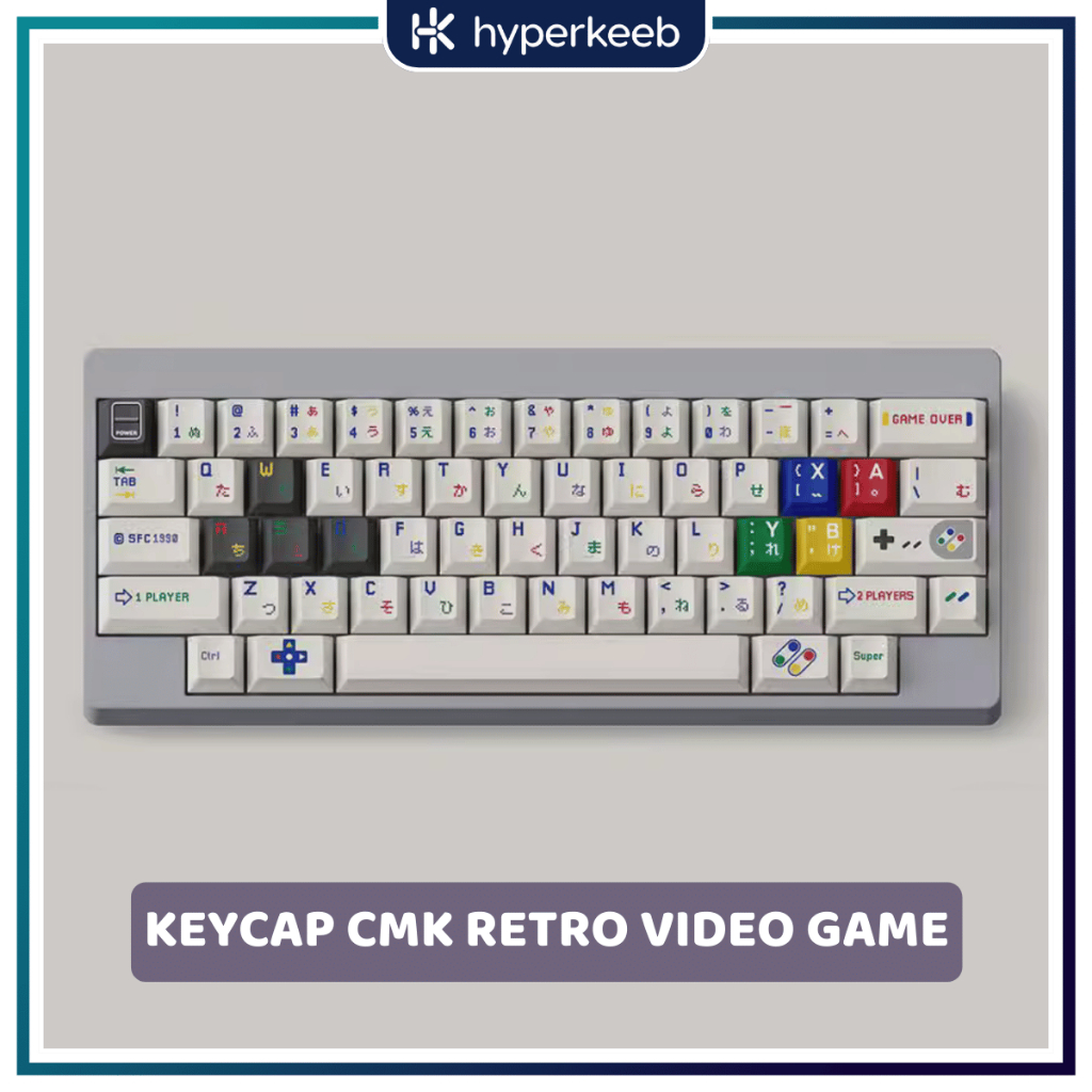 [HOẢ TỐC] Keycap CMK Retro Video Game ,Keycap nhựa PBT dày 1,5mm in Dye ...