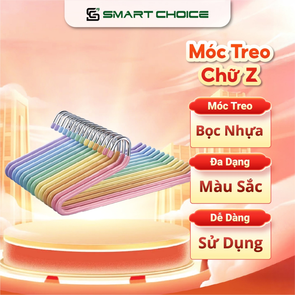 Móc Treo Quần Áo SmartChoice SCG-PK167 Móc Áo Hình Chữ Z 8 Màu Cao Cấp ...