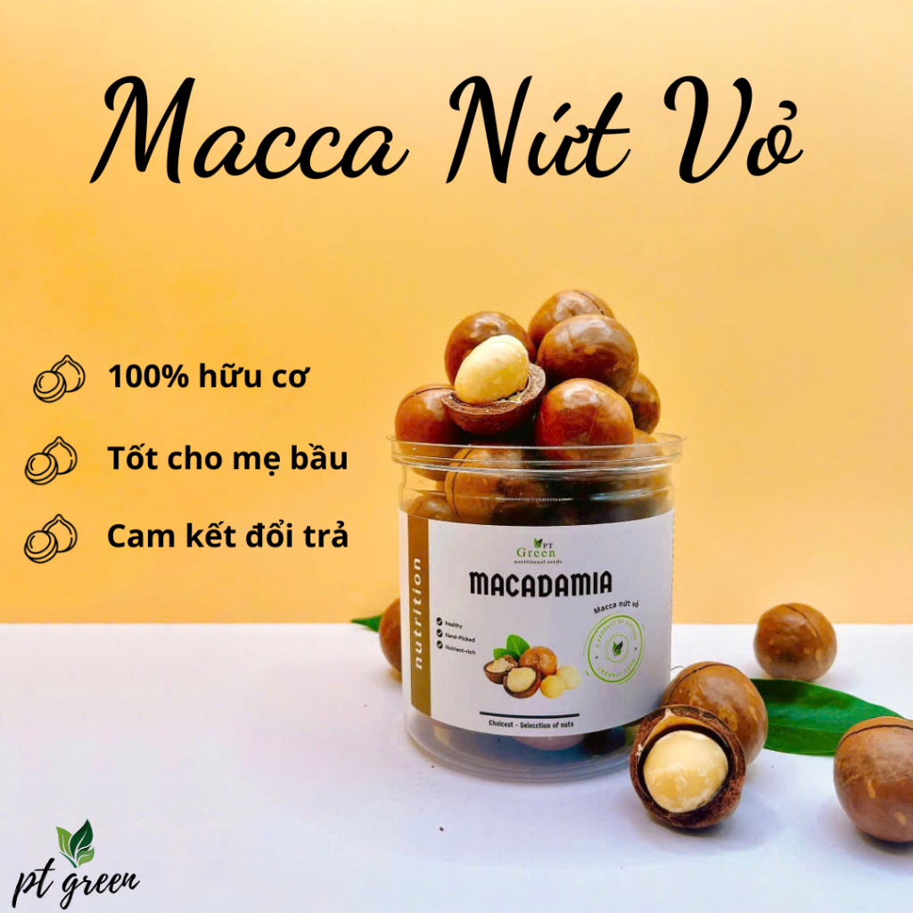MACCA NỨT VỎ HỘP 200g PT GREEN | Shopee Việt Nam