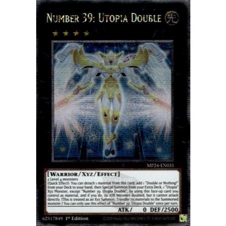 [ Bài Yugioh Chính Hãng ] Number 39: Utopia Double - MP24-EN031 - Quarter Century Rare 1st ...
