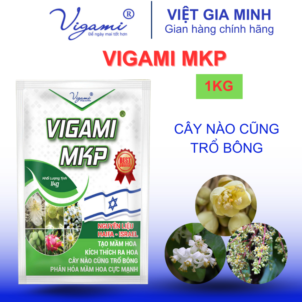 VIGAMI MKP - nguyên liệu Haifa Israel - kích thích ra hoa, cây nào cũng trổ | Shopee Việt Nam