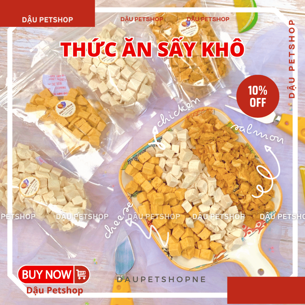 Thức ăn sấy khô cho thú cưng - Snack cho chó mèo | Shopee Việt Nam
