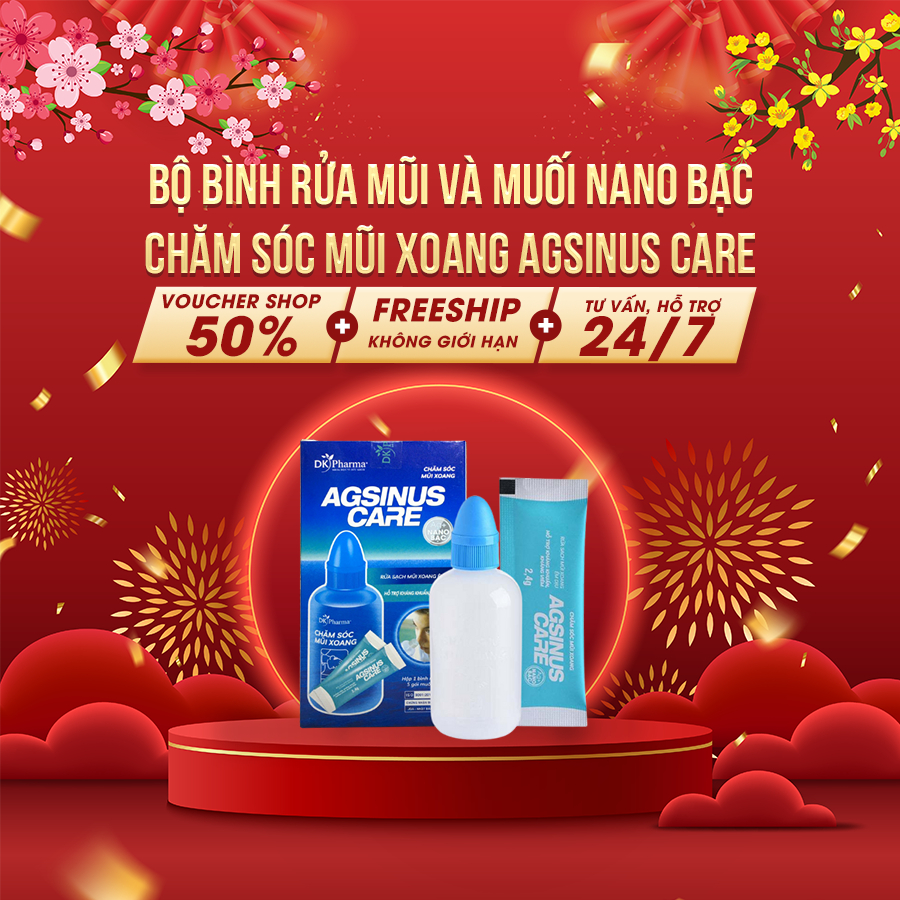 Muối Nano Bạc chăm sóc mũi xoang Agsinus Care - Phòng chống viêm mũi ...