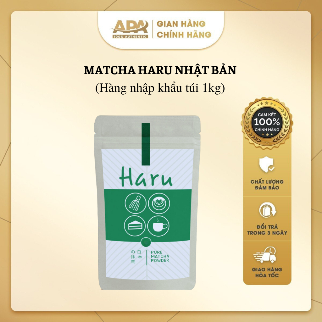 Bột matcha Haru 1kg nhập khẩu Nhật Bản, matcha haru 1kg nguyên chất ...