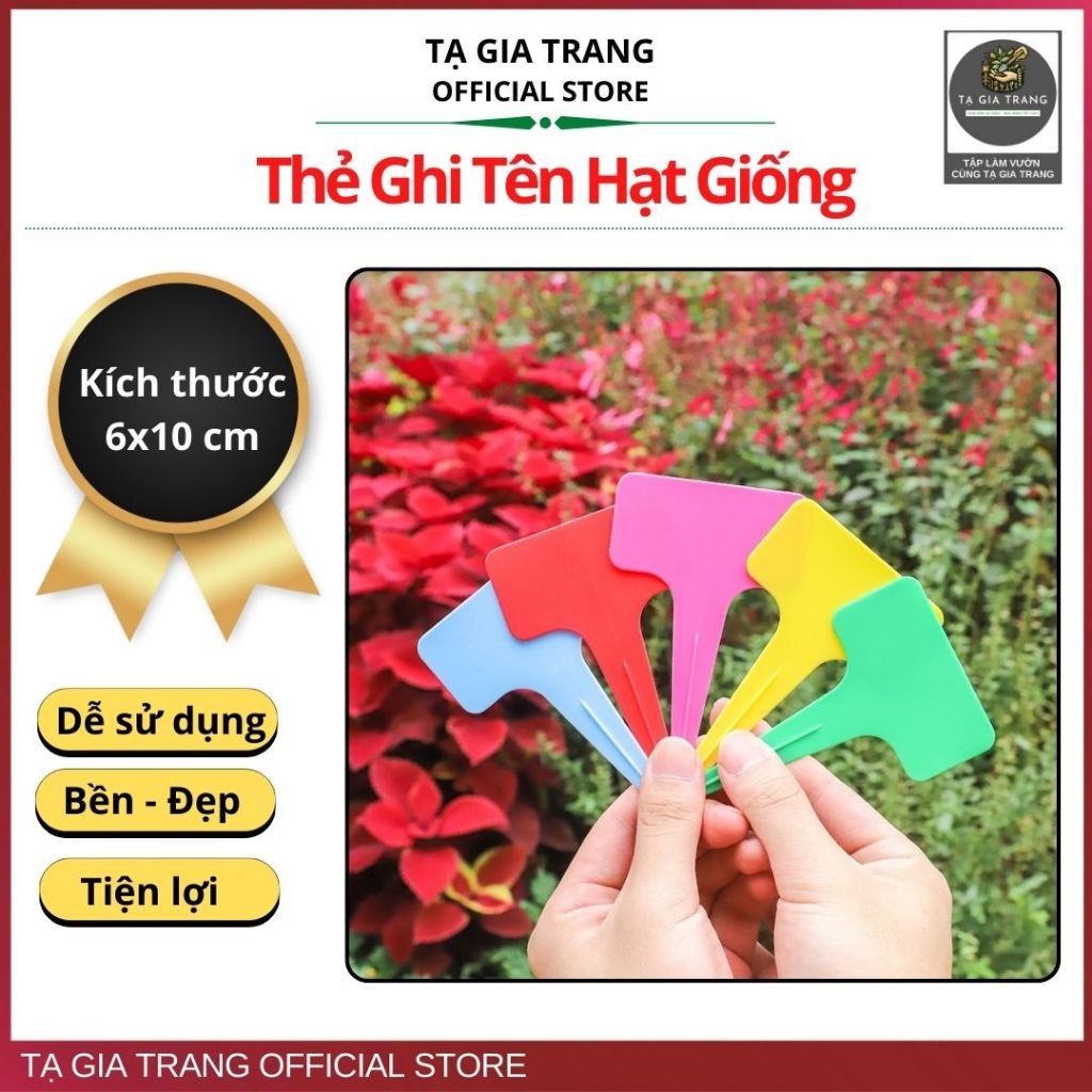 Thẻ Ghi Tên Hạt Giống (Thẻ Ghim Note Tên Cây Trồng) - Tập làm vườn cùng ...